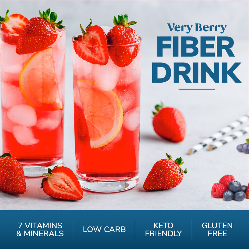 Fiber Drink Very Berry (10ct), WonderSlim - DietDirect