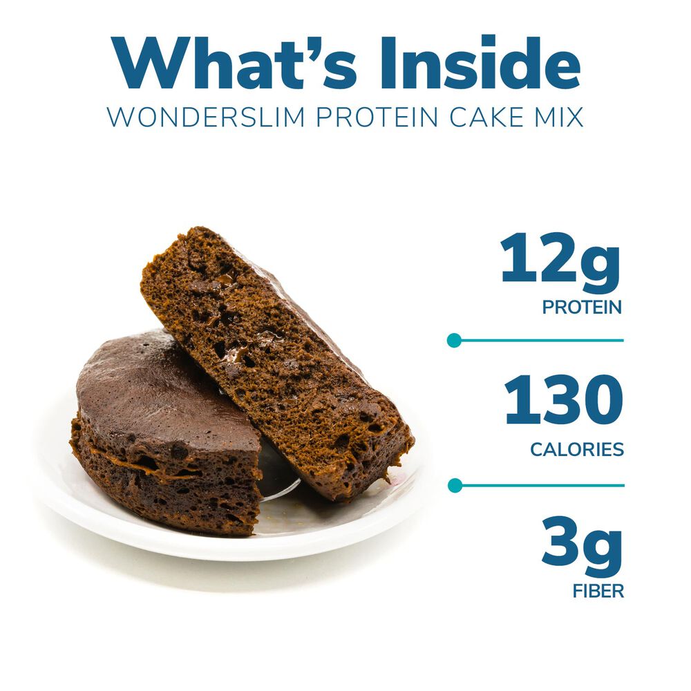 Protein Double Chocolate Cake Mix (7ct), Wonderslim
