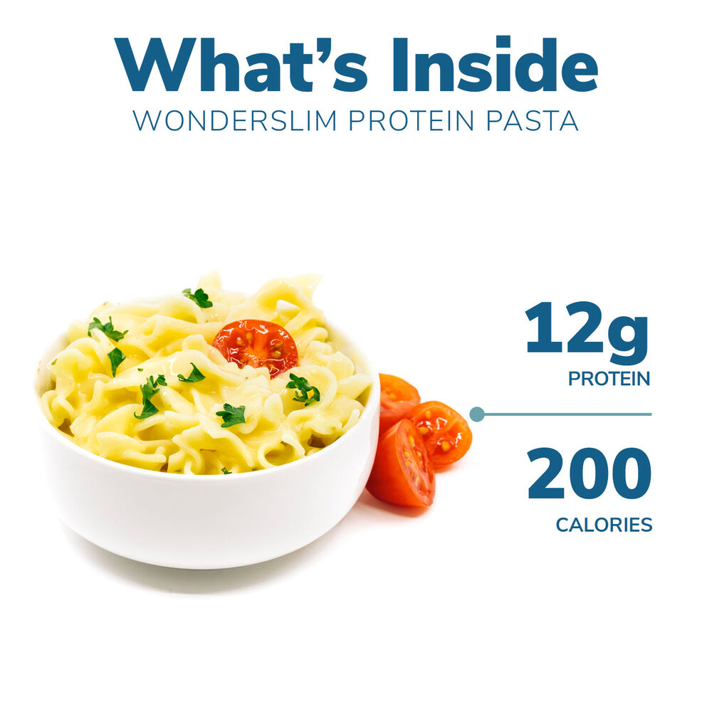 Protein Pasta Creamy Fettuccine Alfredo (5ct), WonderSlim - DietDirect ...