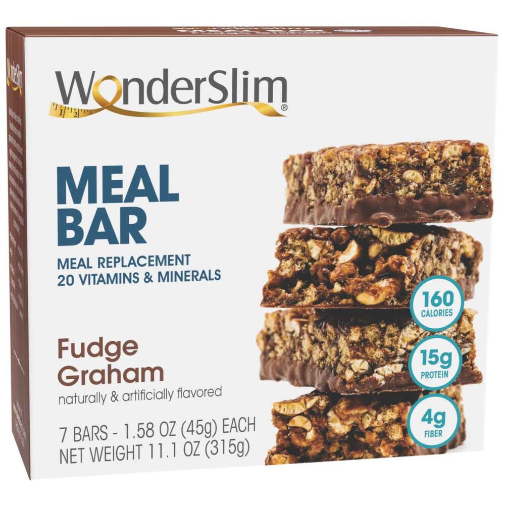 Meal Bar Dark Fudge Graham (7ct), WonderSlim - DietDirect 16.99 USD