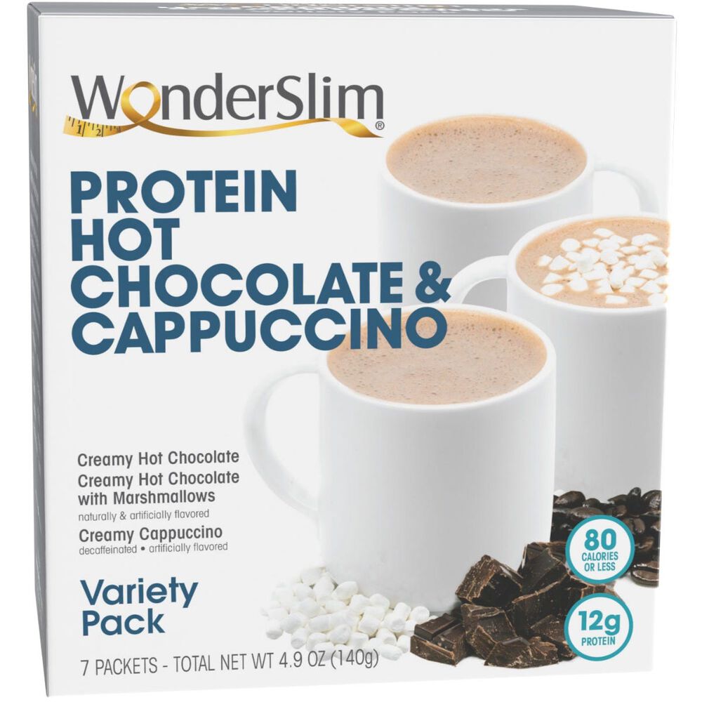 Protein Hot Drink Variety Pack (7ct), WonderSlim - DietDirect 16.99 USD