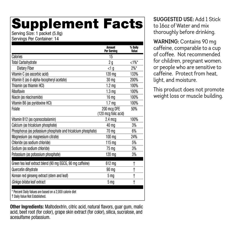 Energy Drink Mix With Electrolytes Berry (14ct), FAST BOOST