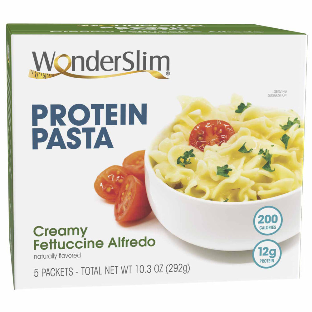 Protein Pasta Creamy Fettuccine Alfredo (5ct), WonderSlim - DietDirect