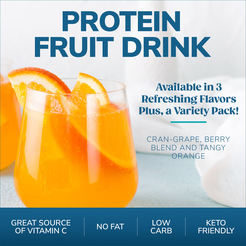Protein Fruit Drink Mix Tangy Orange (7ct), Wonderslim