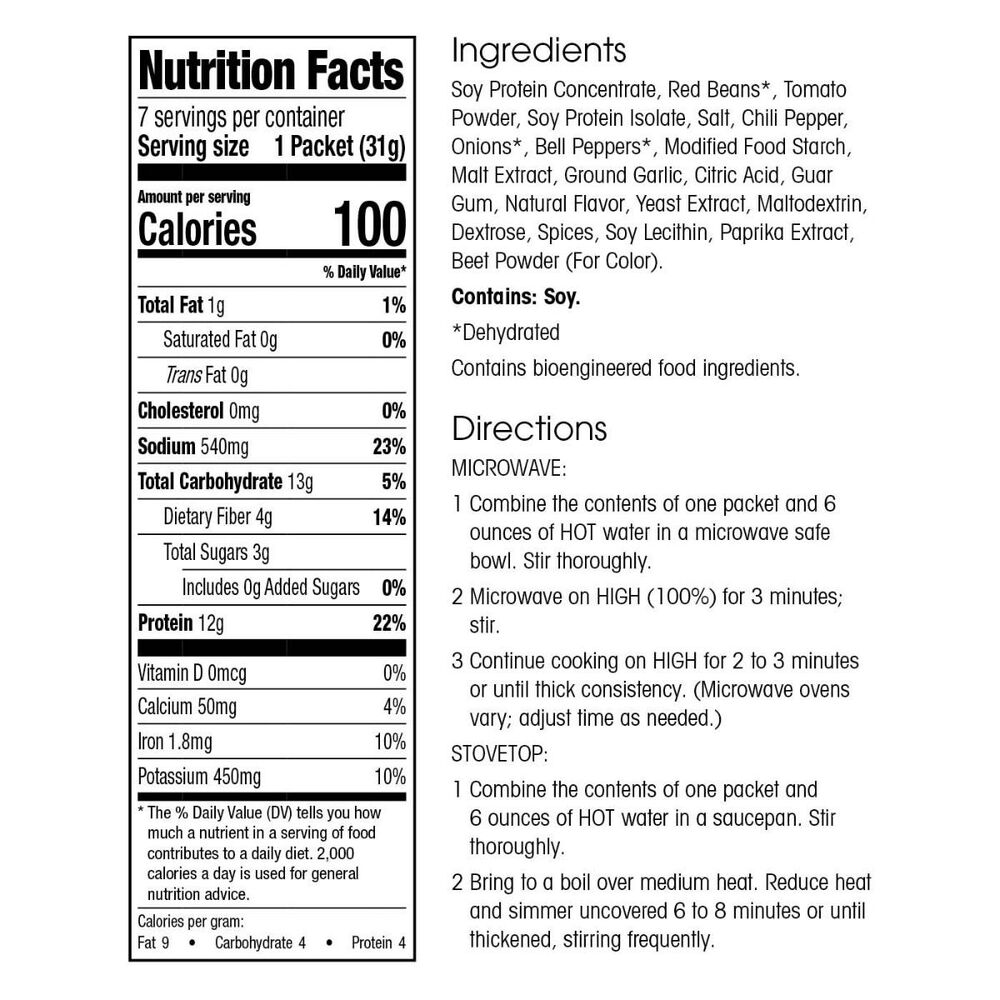 Protein Meal Zesty Chili with Beans (7ct), WonderSlim - DietDirect